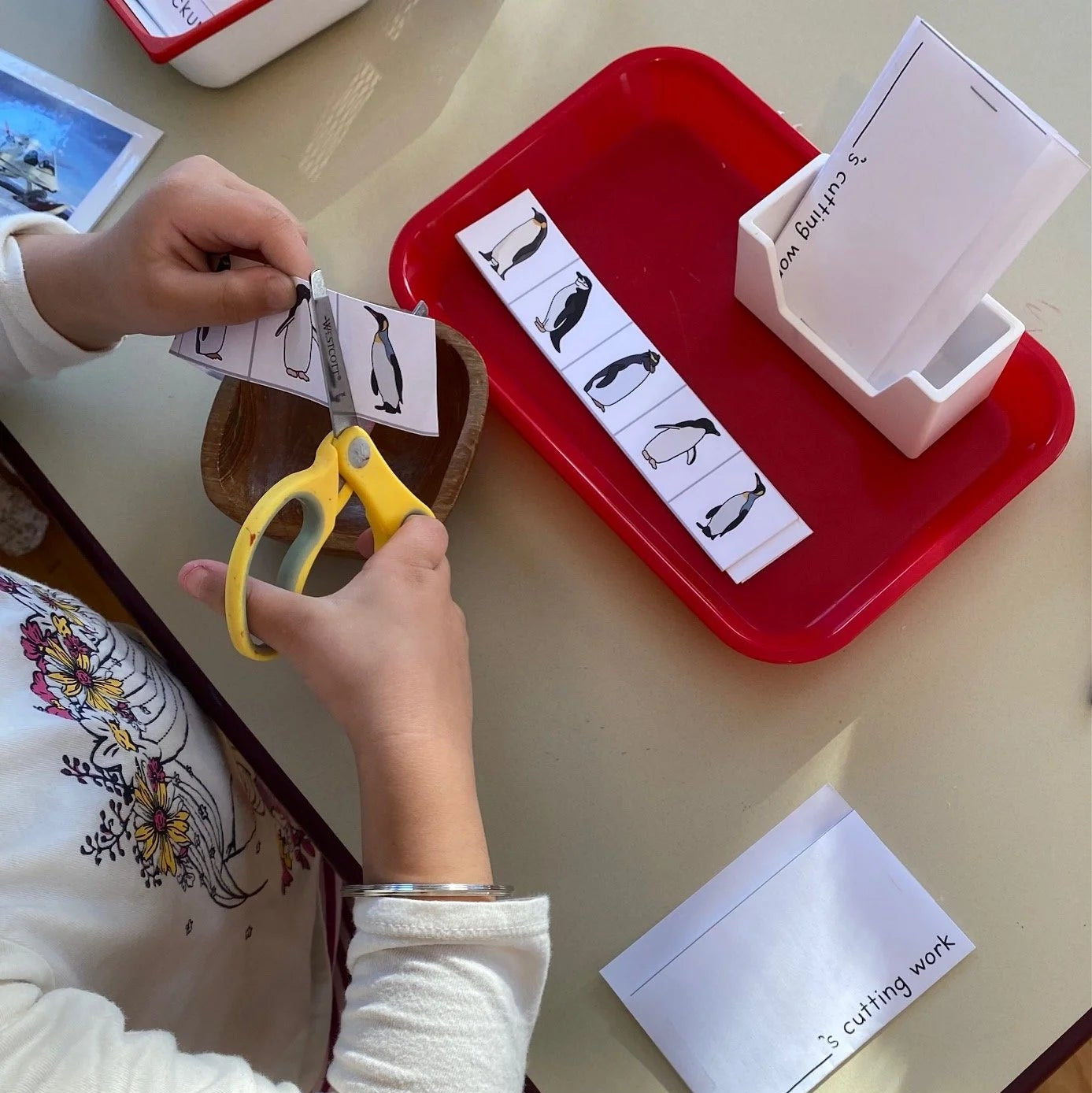 Penguin Cutting Strips – Crafting Your Classroom
