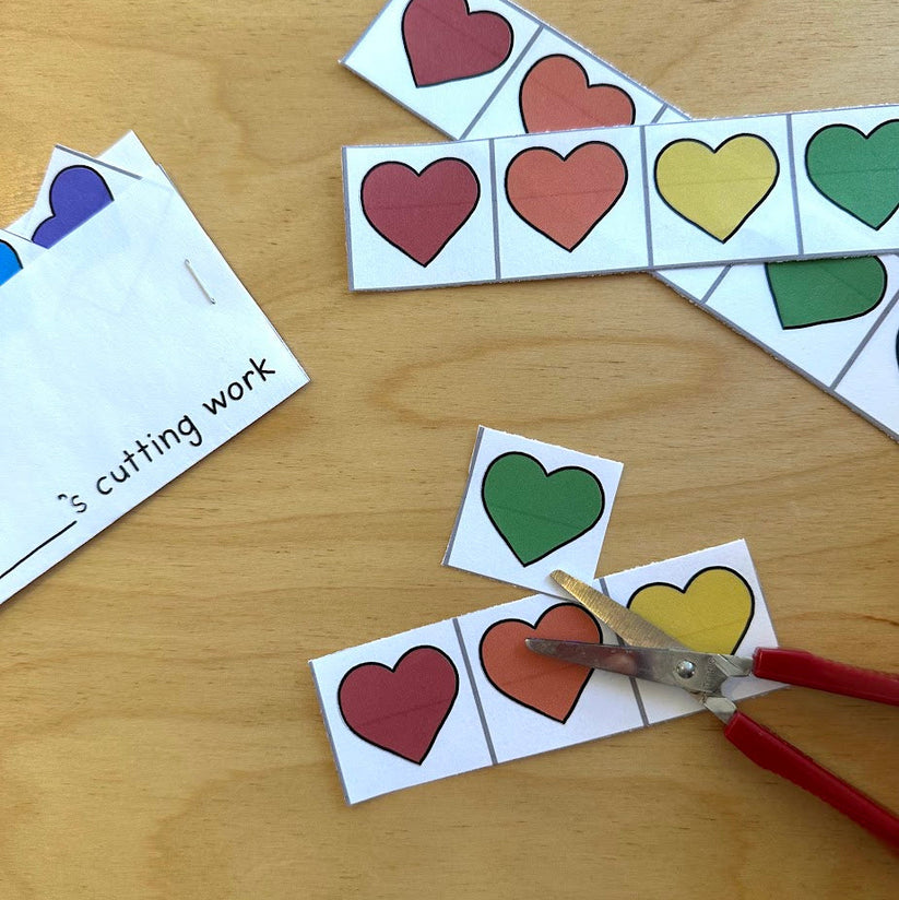 Heart Cutting Strips – Crafting Your Classroom